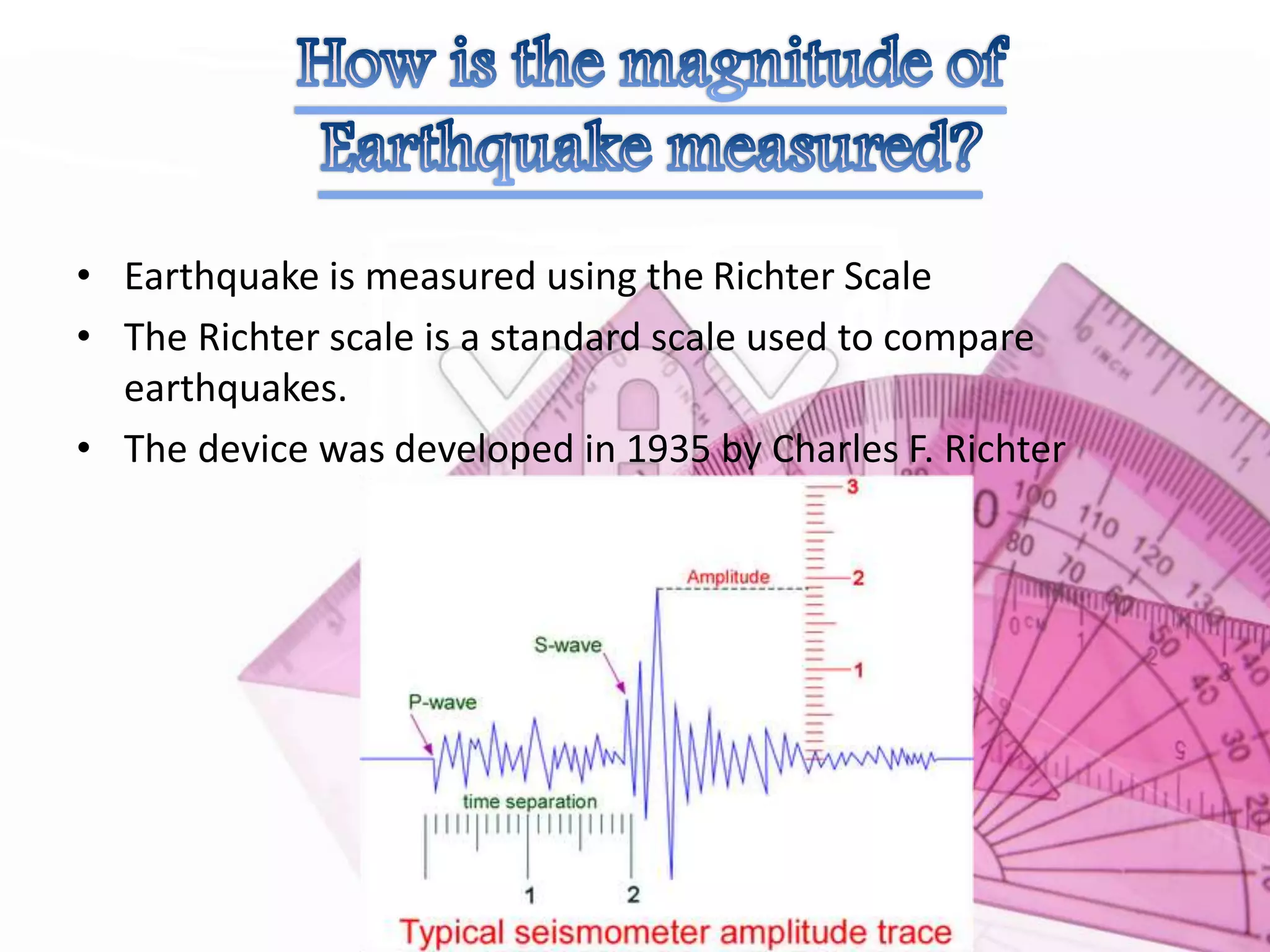 Calculating the magnitude of an Earthquake | PPTX