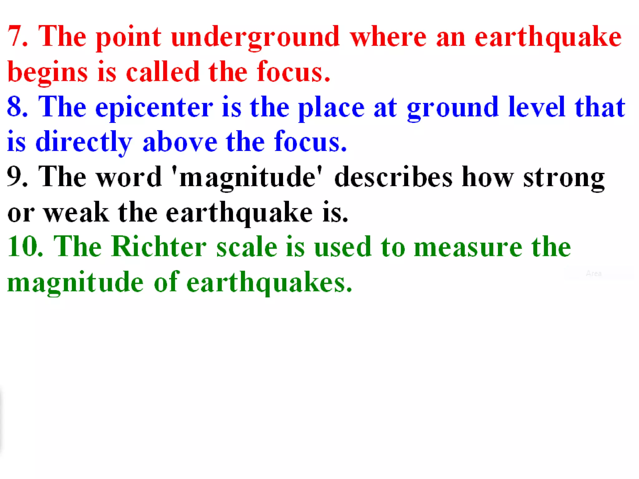 Earthquake Notes | PPT