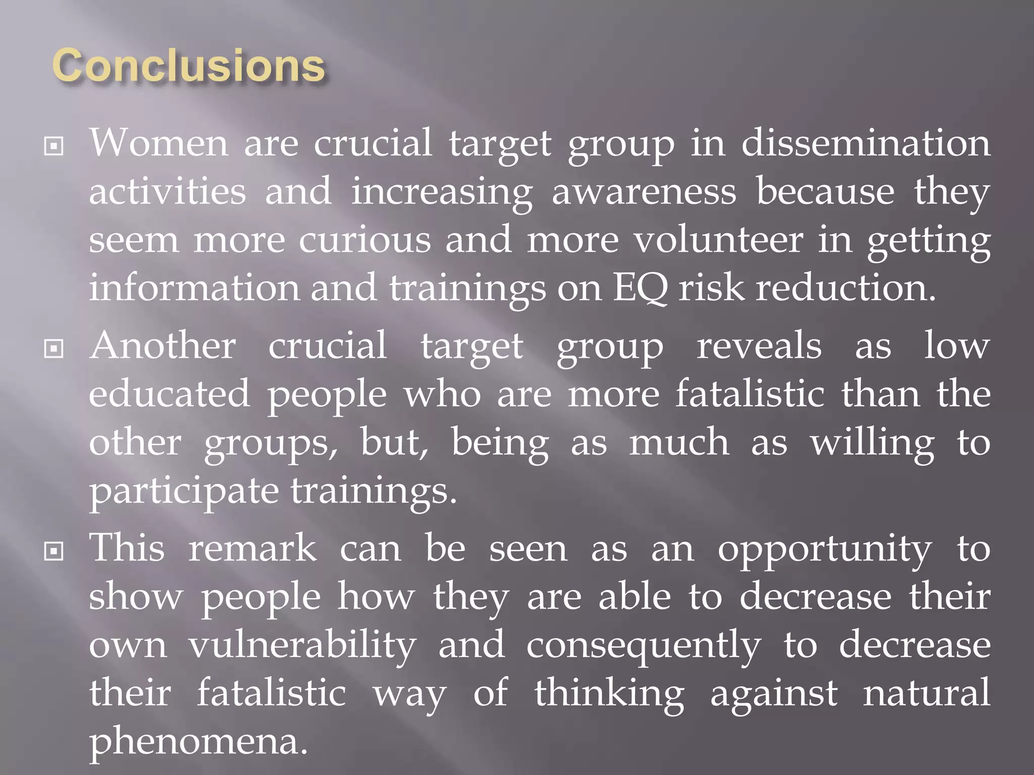 Earthquake Risk Perception of Istanbul Residents | PPTX