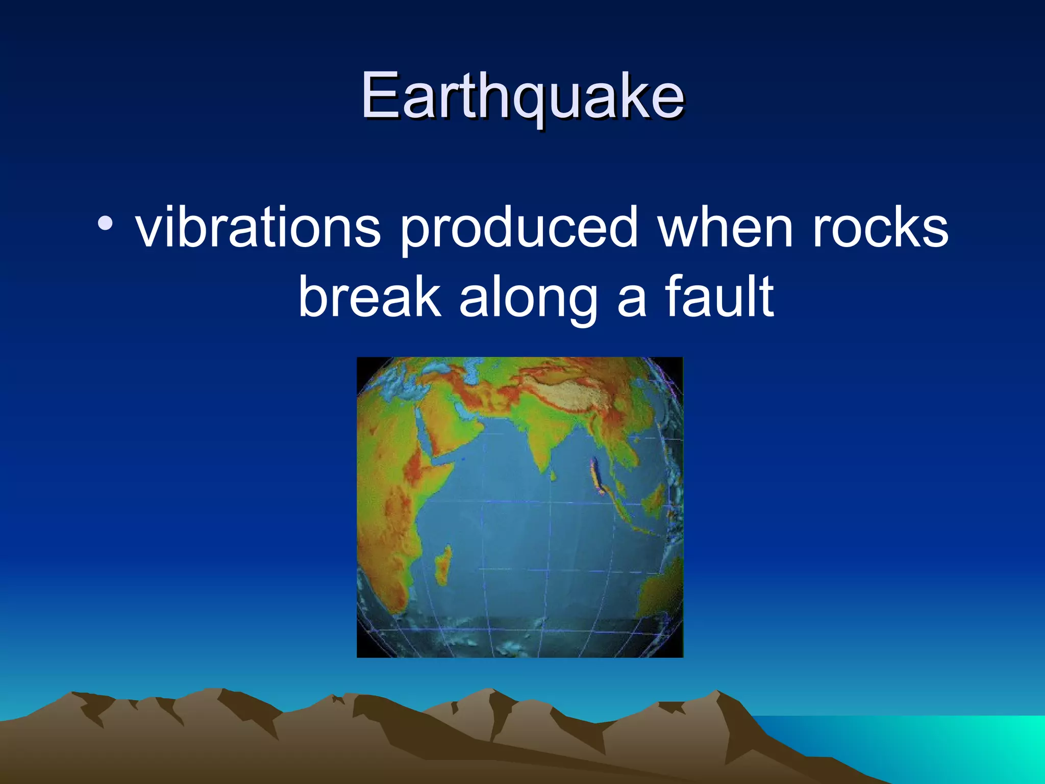 Earthquake Vocabulary | PPT