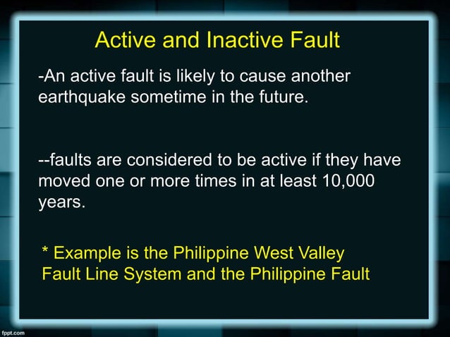 Earthquakes and Fault Grade 8 | PPTX