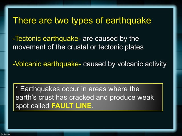 Earthquakes and Fault Grade 8 | PPTX
