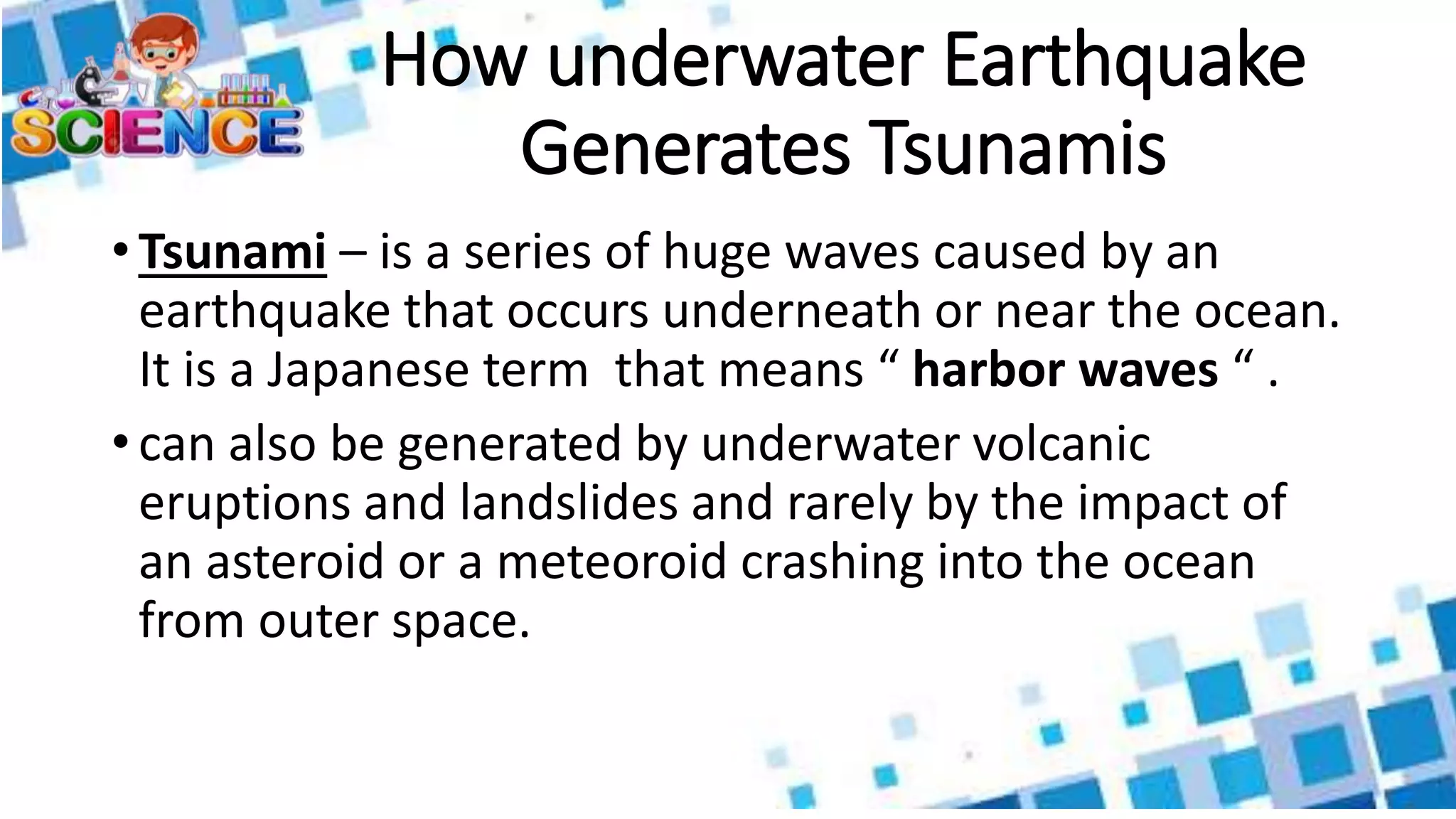 Earthquake and tsunami | PPTX