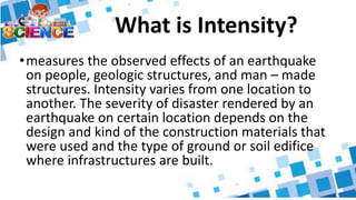Earthquake and tsunami | PPTX