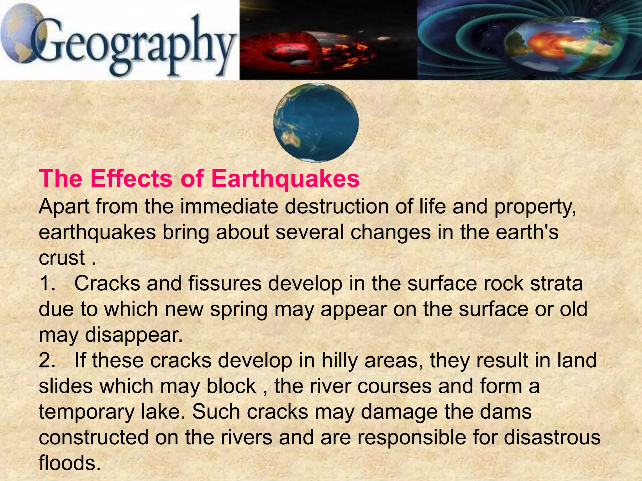 Earthquake and volcanoes | PPTX