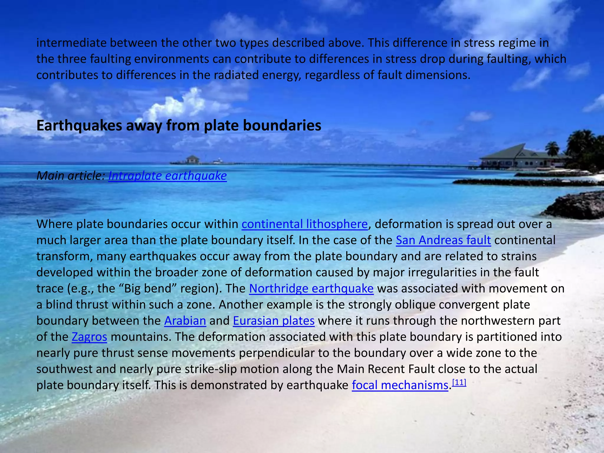 Earthquake an explanation text | PPTX