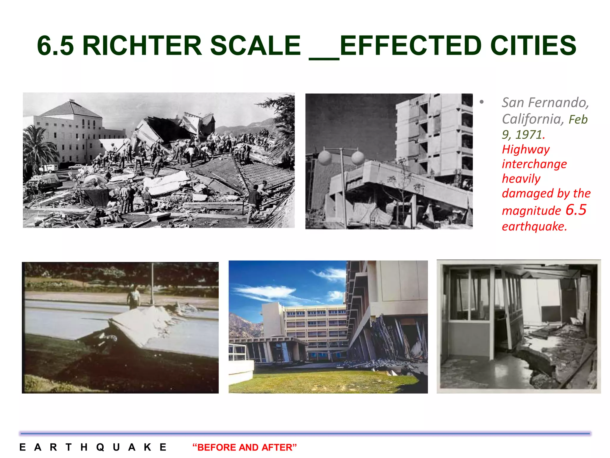 Earthquake before and after | PPTX