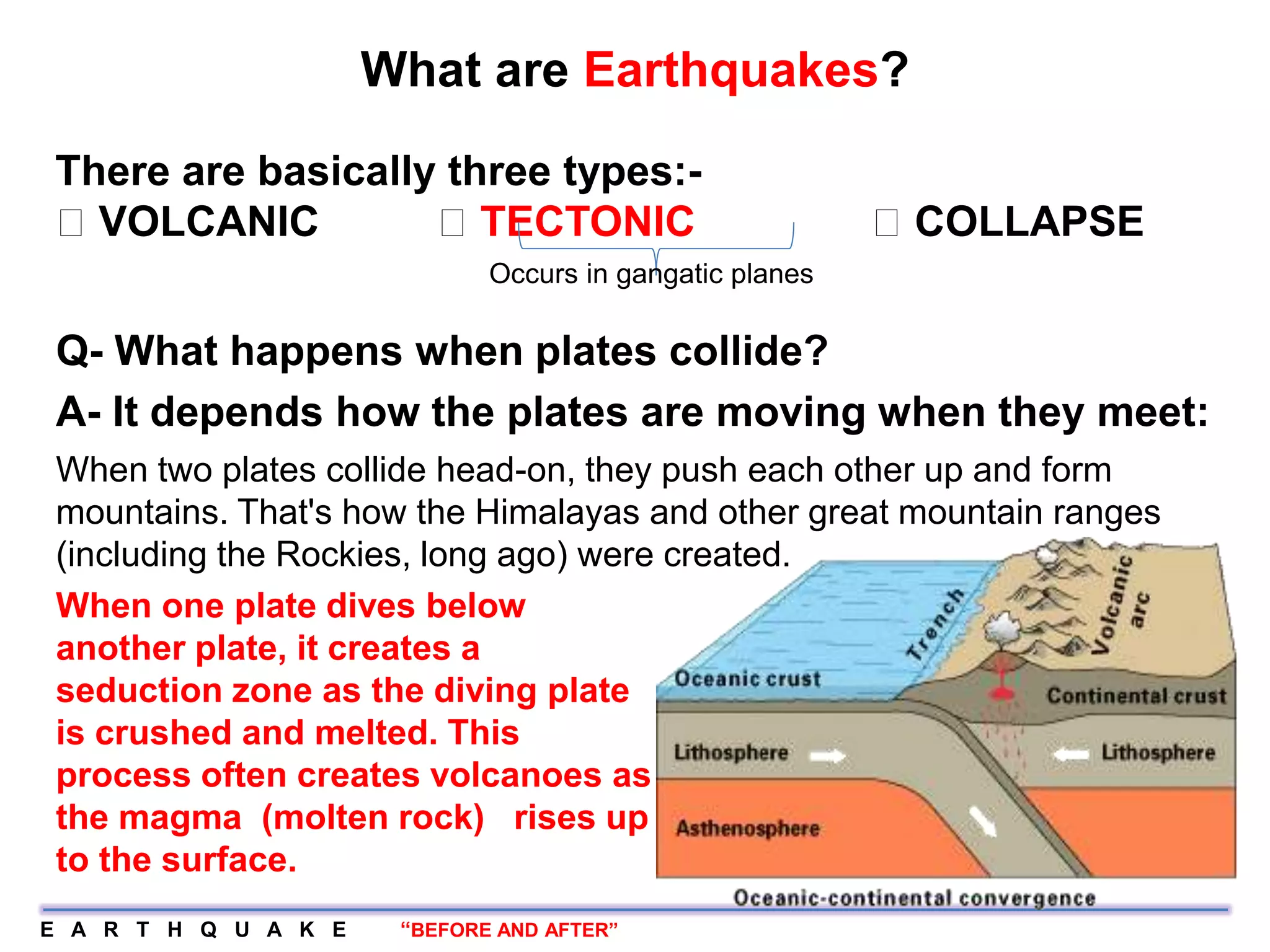 Earthquake before and after | PPTX