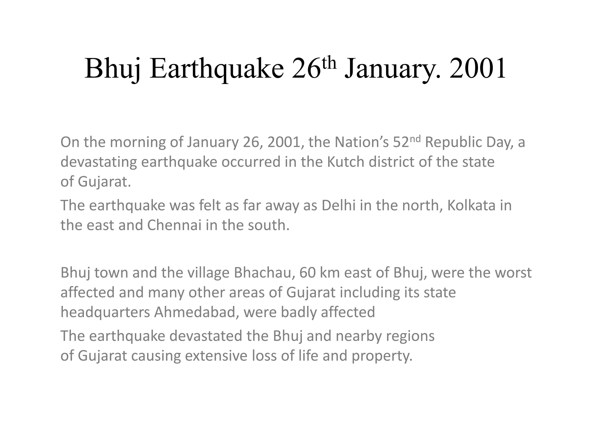 Earthquake case study | PPTX