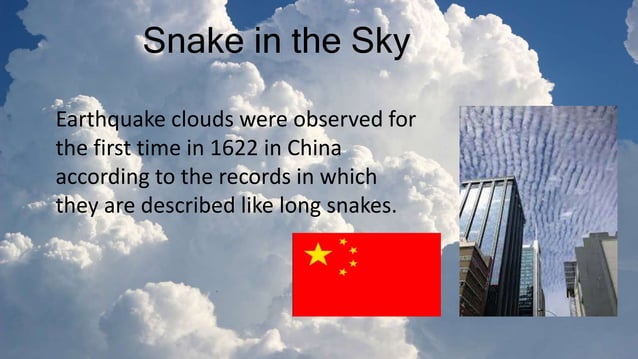 Earthquake Clouds | PPTX