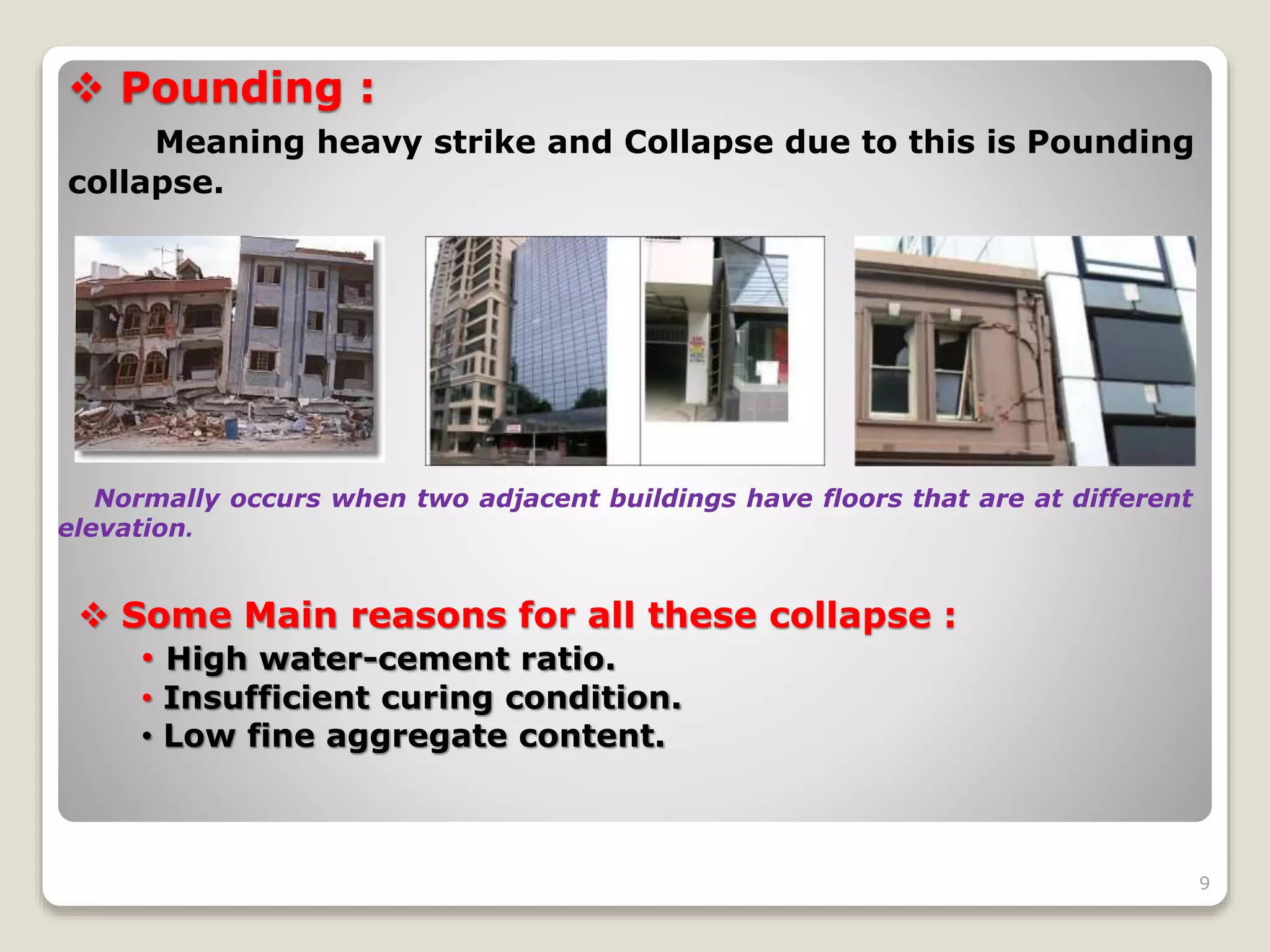 Earthquake collapse pattern | PPTX