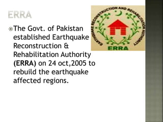 Earthquake of 2005 & 2015 | PPTX