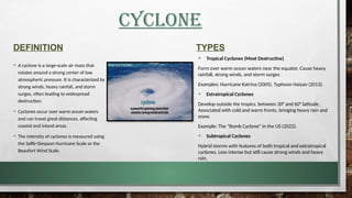 Natural Disasters - Earthquake & Cyclone | PPT
