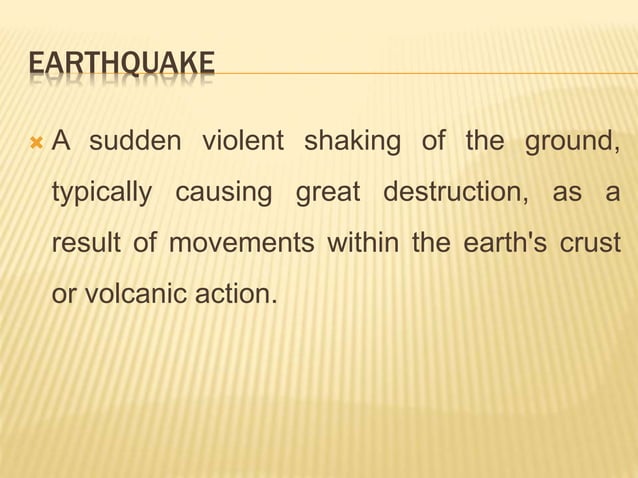 Earthquake detector using arduino with display | PPTX | Geology | Science