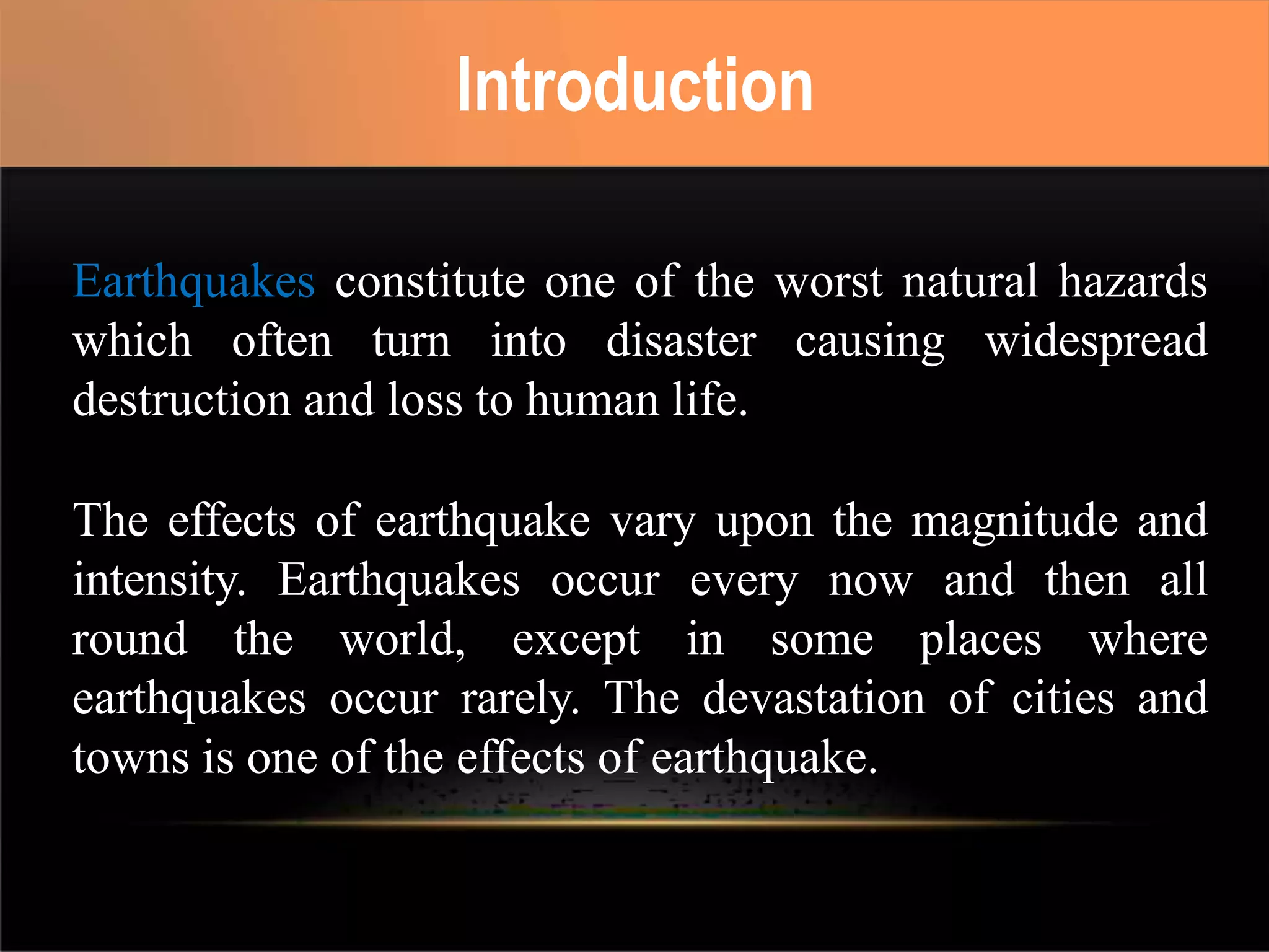 Earthquake disaster management | PPTX