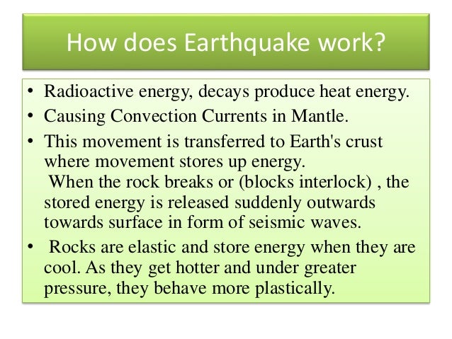 Earthquake energy