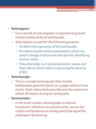 Earthquake engineering | PPTX