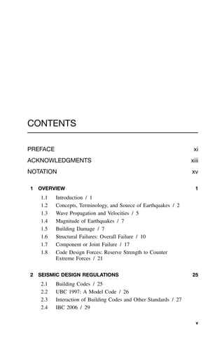 Earthquake engineering application to design | PDF