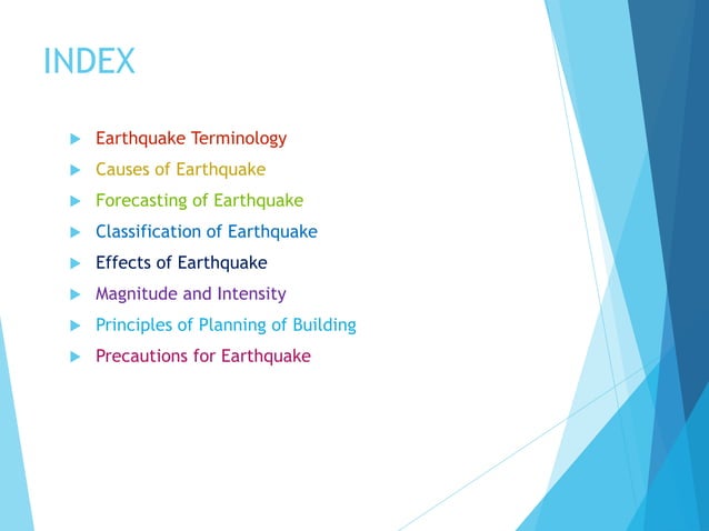 Earthquake engineering presentation | PPTX
