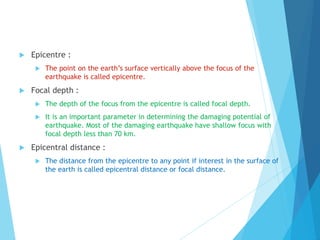 Earthquake engineering presentation | PPTX