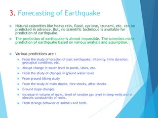 Earthquake engineering presentation | PPTX