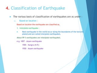 Earthquake engineering presentation | PPTX