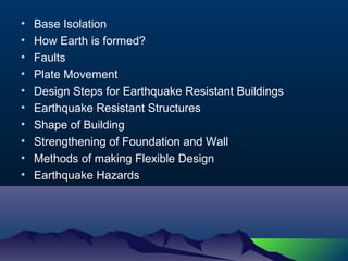 Steps Of An Earthquake
