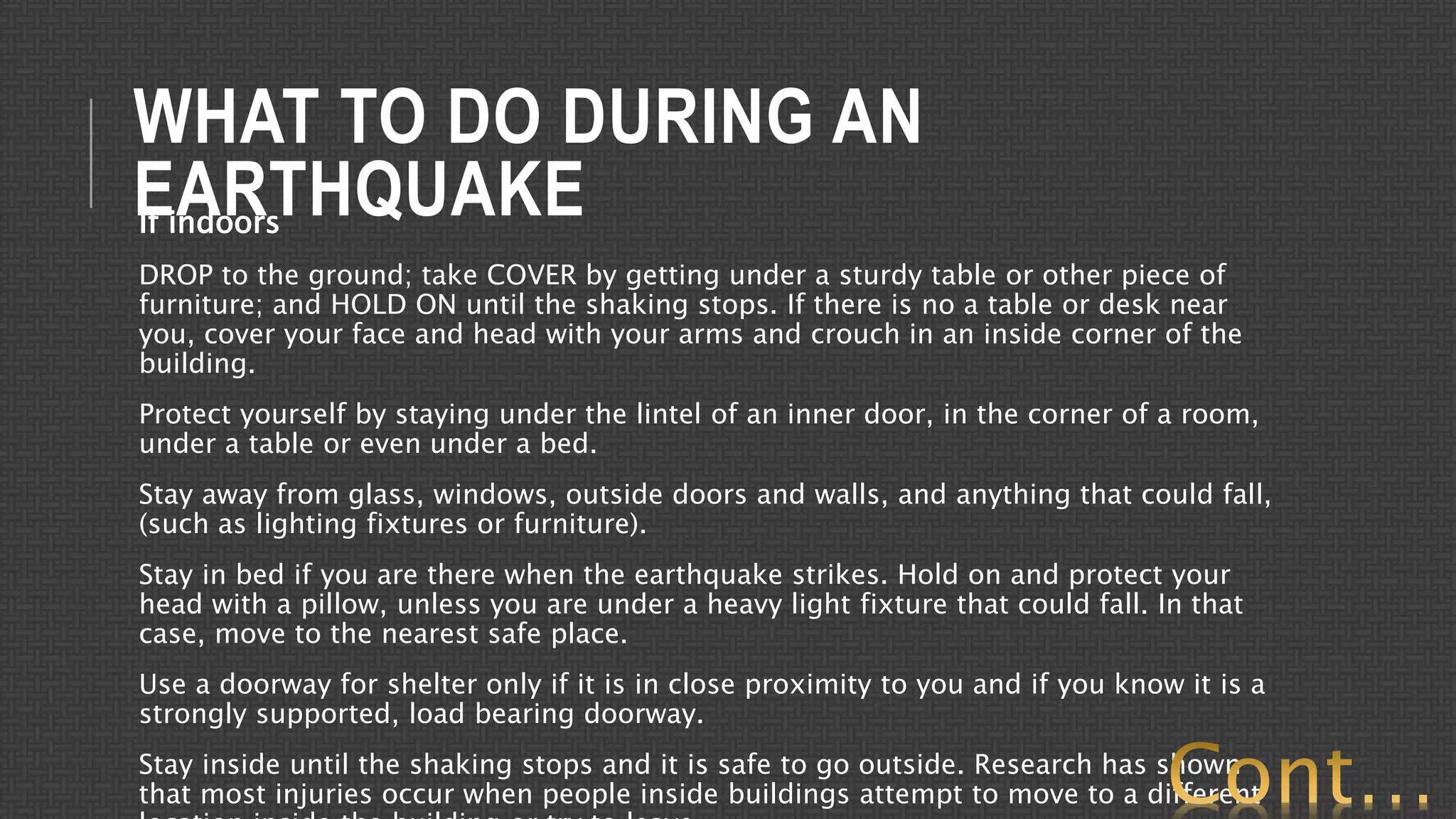 Earthquake - Disaster Management | PPTX