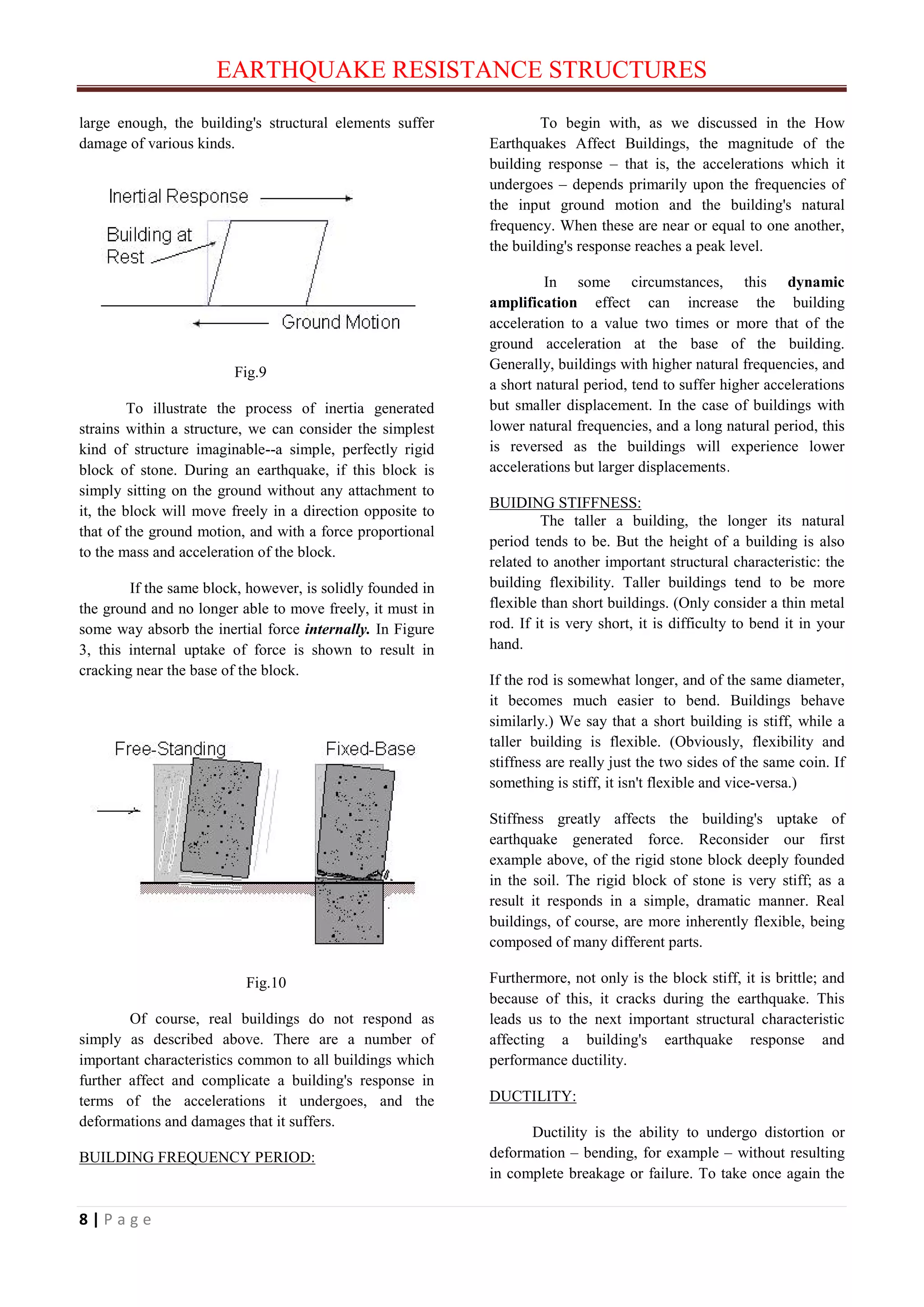 Earthquake Resistance structures | PDF