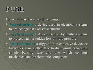 Earthquake Fuse | PPT