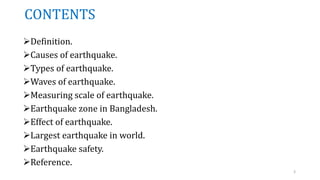 Earthquake group 4 | PPTX