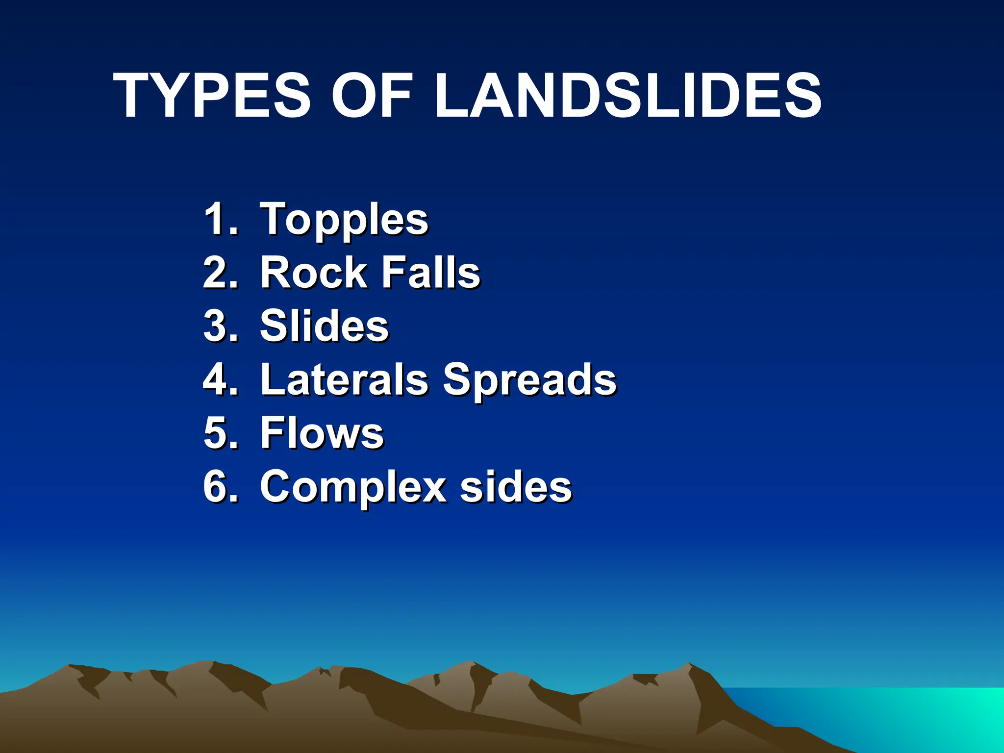 Earthquake Induced Lanslide.ppt Earth Science | PPT