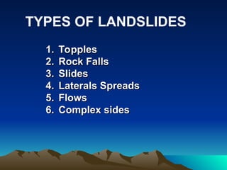 Earthquake Induced Lanslide.ppt Earth Science | PPT