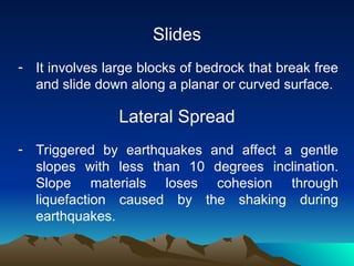 Earthquake Induced Lanslide.ppt Earth Science | PPT
