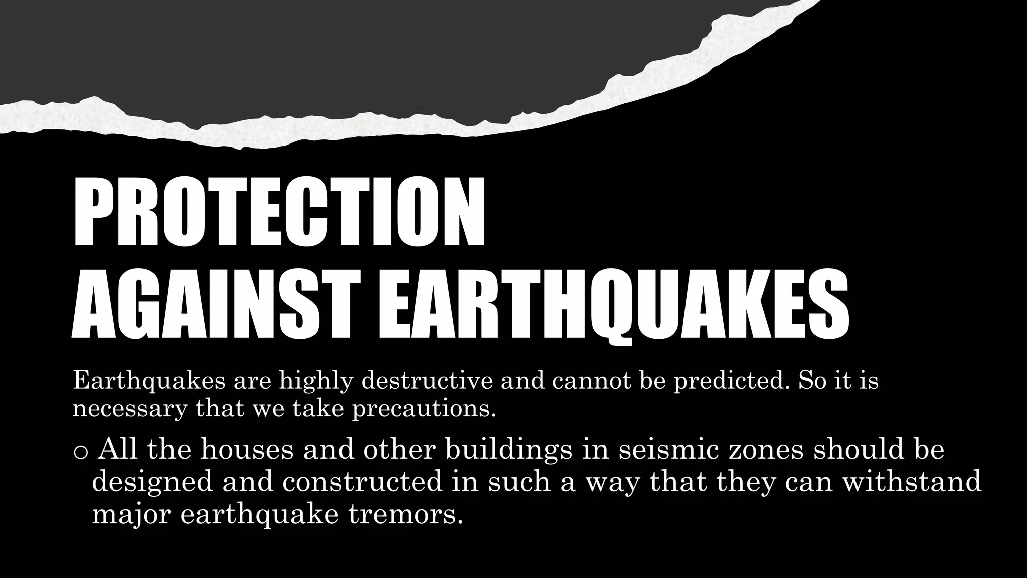 Earthquake: A Tragedy to life and property | PPT
