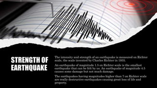 Earthquake: A Tragedy to life and property | PPT