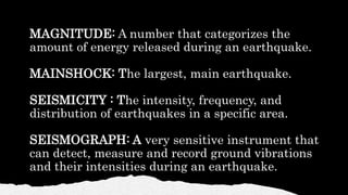 Earthquake: A Tragedy to life and property | PPT