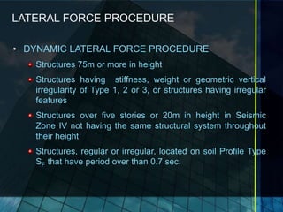 Earthquake load as per UBC97 | PPTX
