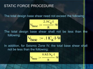 Earthquake load as per UBC97 | PPTX