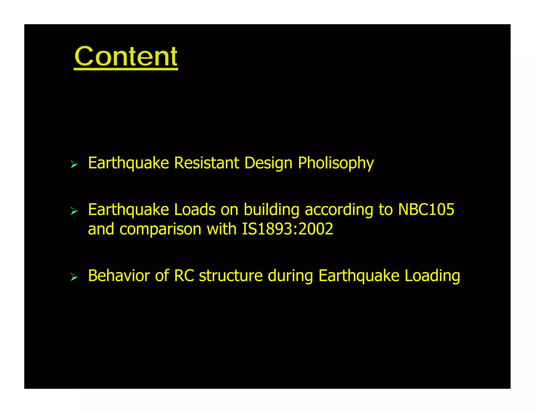 Earthquake load as per nbc 105 and is 1893 | PDF