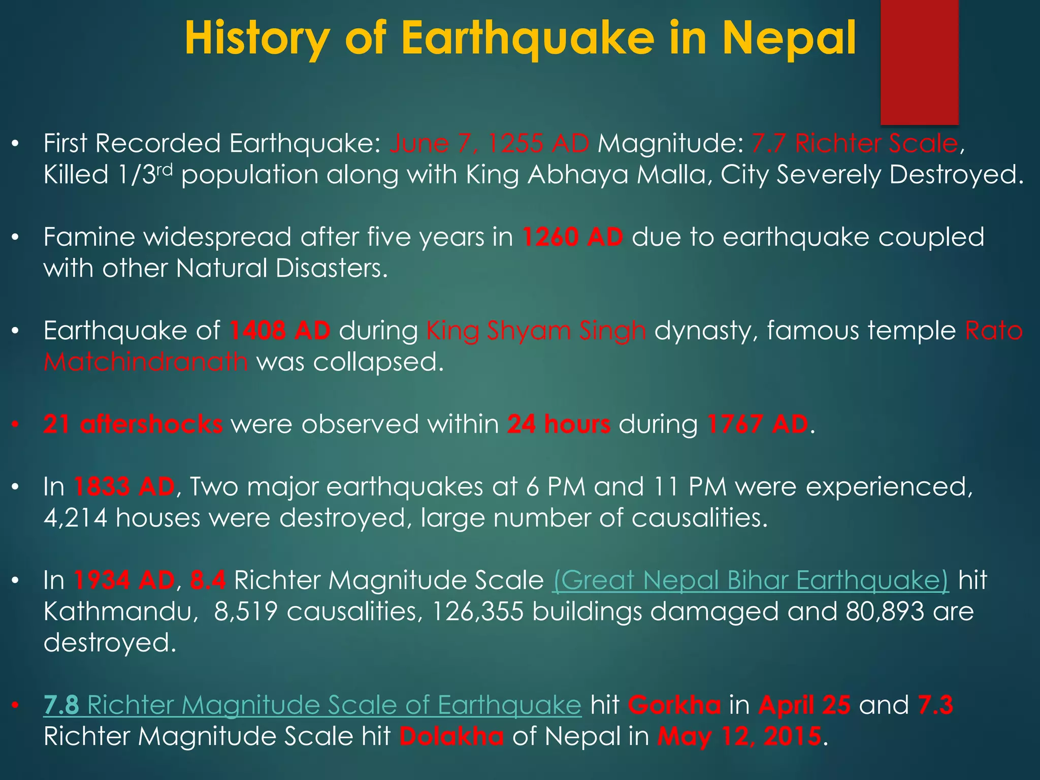 Mapping Recent Earthquake in Nepal and Its Geospatial Impacts | PDF