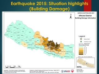Mapping Recent Earthquake in Nepal and Its Geospatial Impacts | PPT