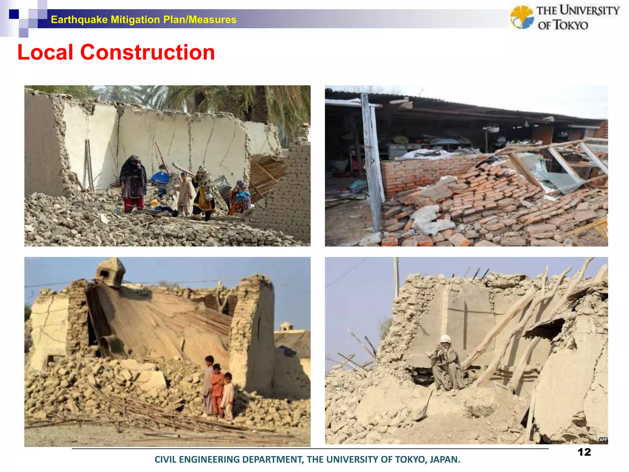 Earthquake mitigation plan and measures | PPTX