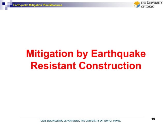 Earthquake mitigation plan and measures | PPTX | First Aid | Injuries