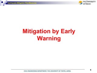 Earthquake mitigation plan and measures | PPTX