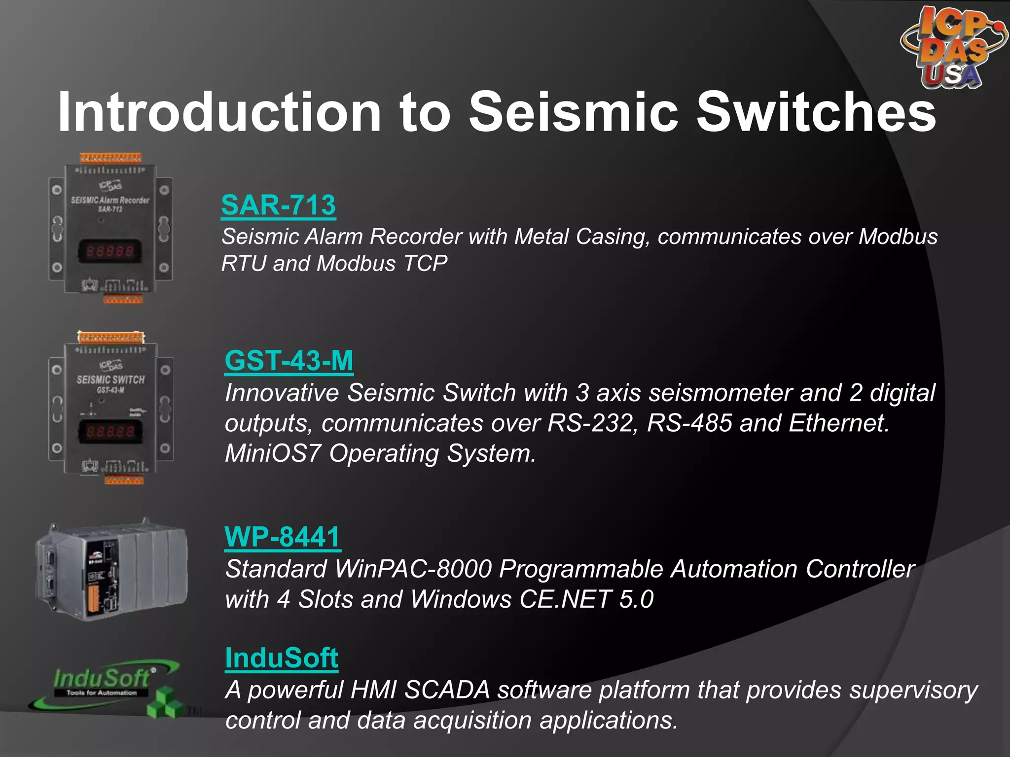 Earthquake Monitoring Systems with Seismic Switches and Alarm Systems ...