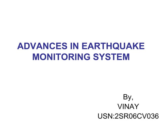 Earthquake ppt | PPT
