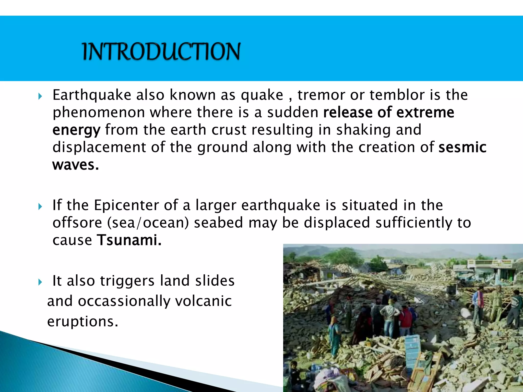 Earthquake ppt | PPTX