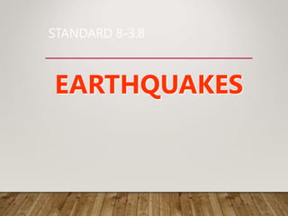 Earthquake PPT. ppt for grade 9 sciences | PPT
