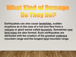 Earthquake PPT. ppt for grade 9 sciences | PPT